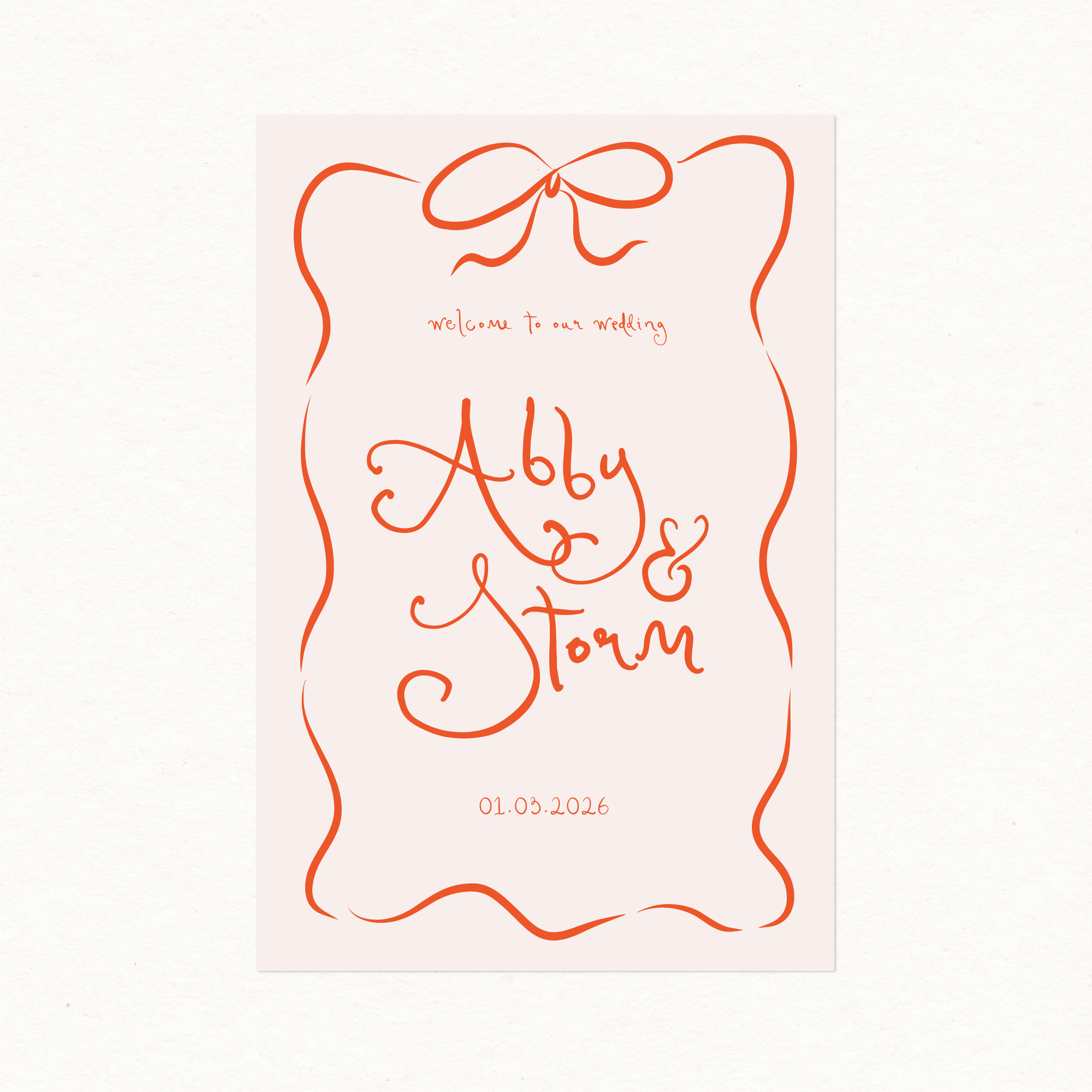 Abby Welcome Sign – Paper Darling