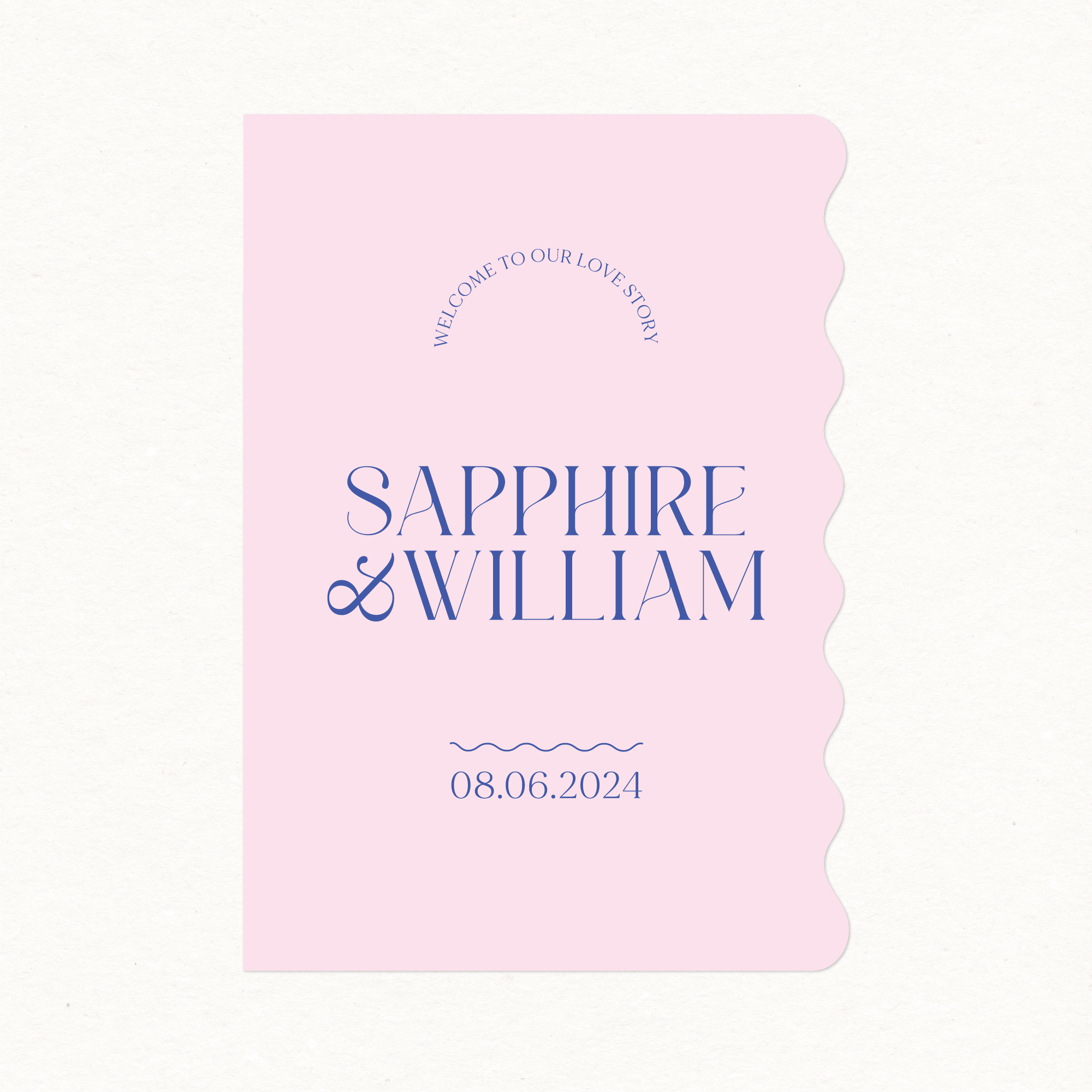 Sapphire Welcome Sign – Paper Darling