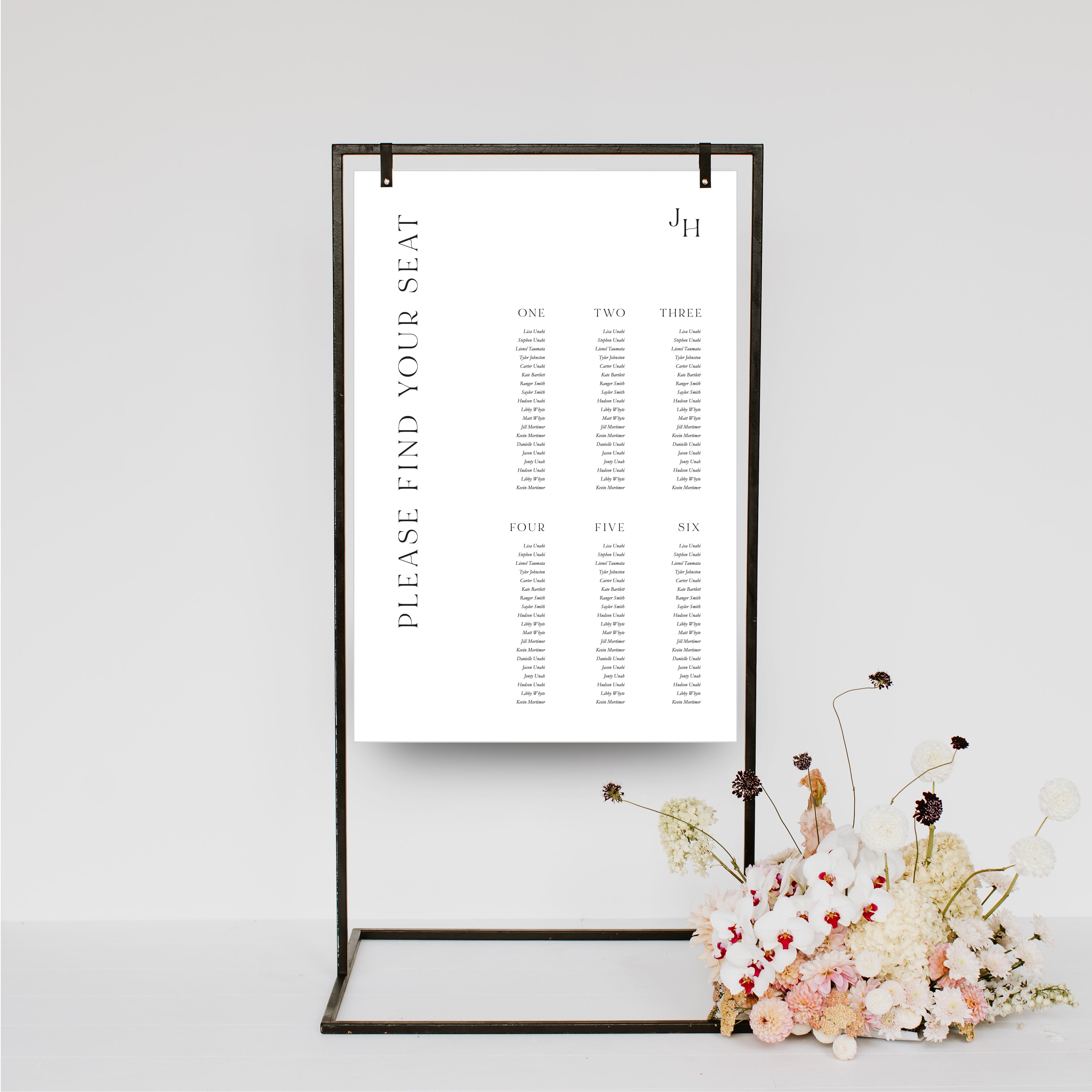 Jane Seating Chart – Paper Darling
